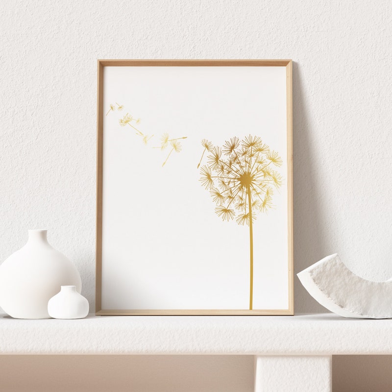 Dandelion Wall Art - Etsy