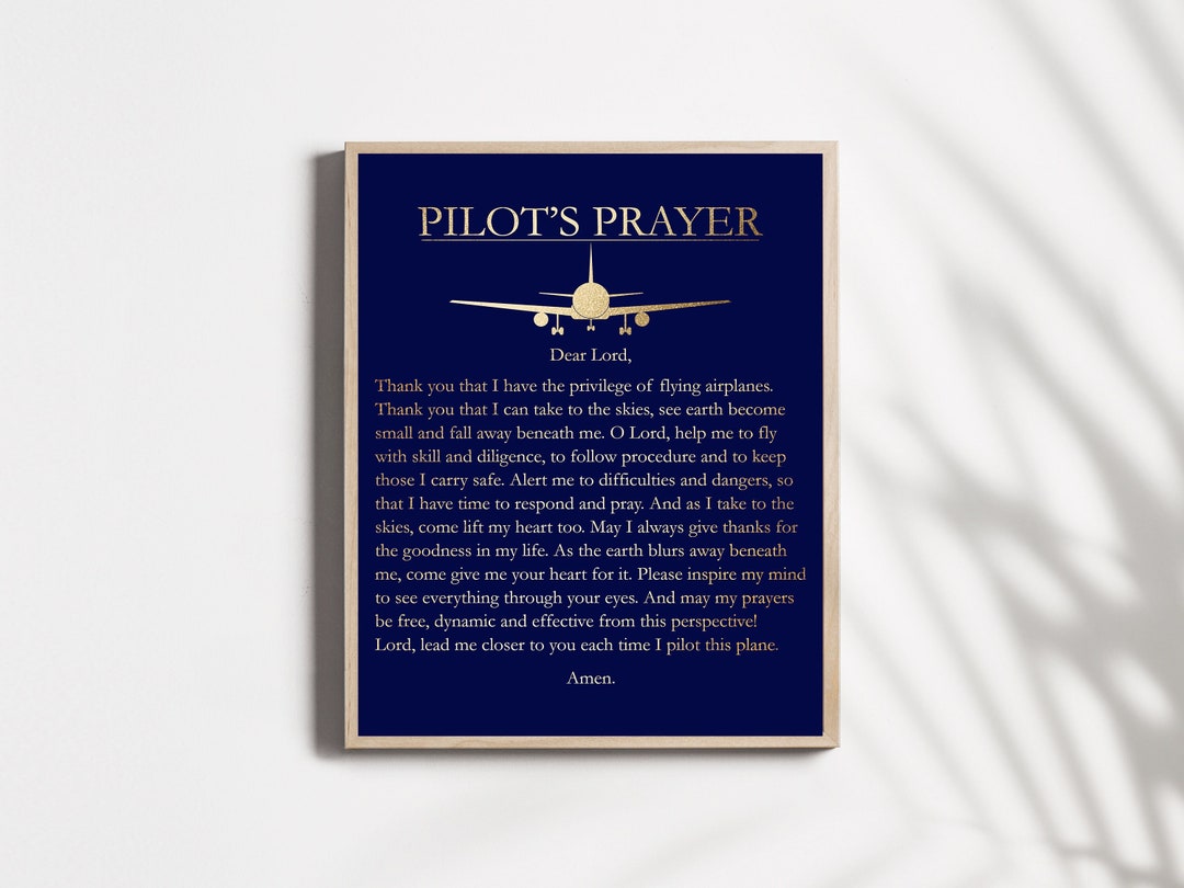 Pilot Gifts for Men Airman Gift Pilot's Prayer - Etsy