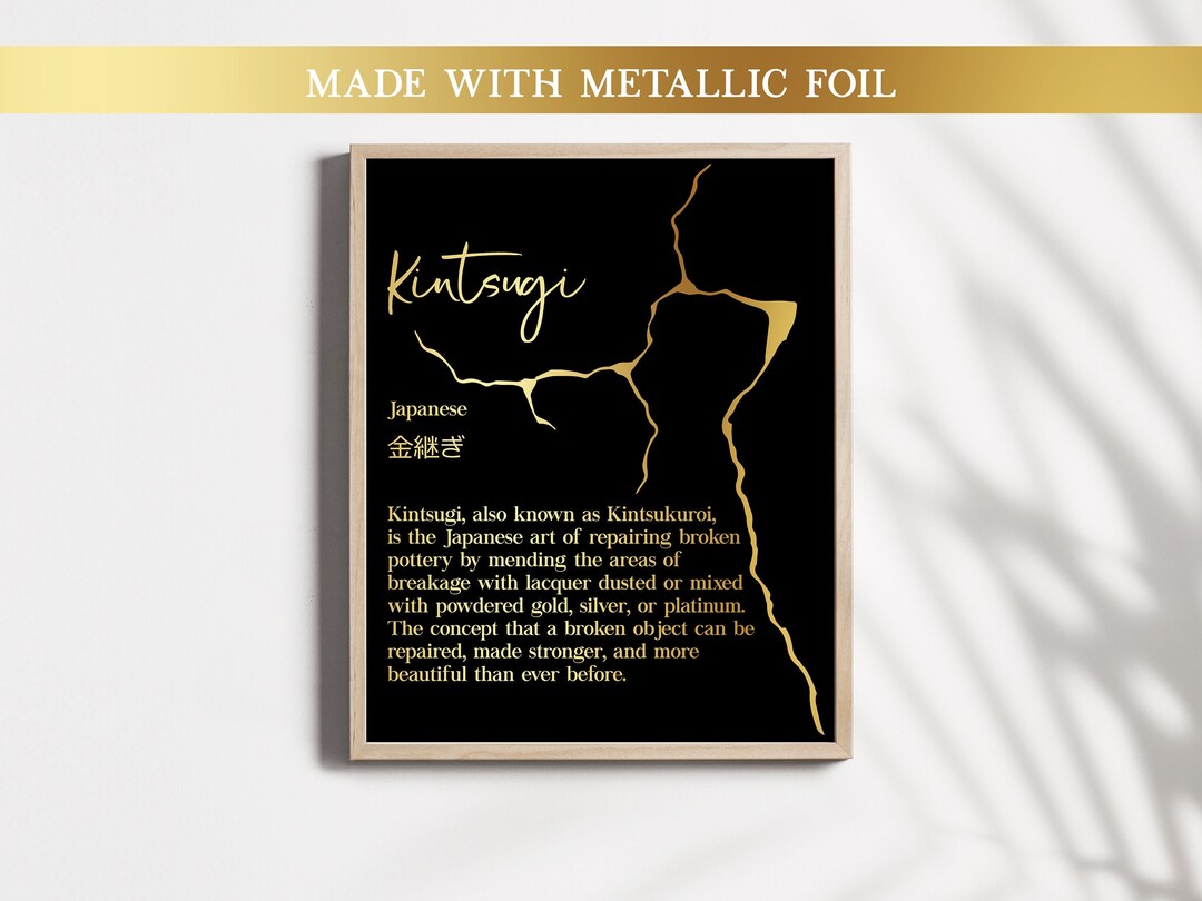 Kintsugi Definition Print Kintsukuroi Definition Japanese - Etsy