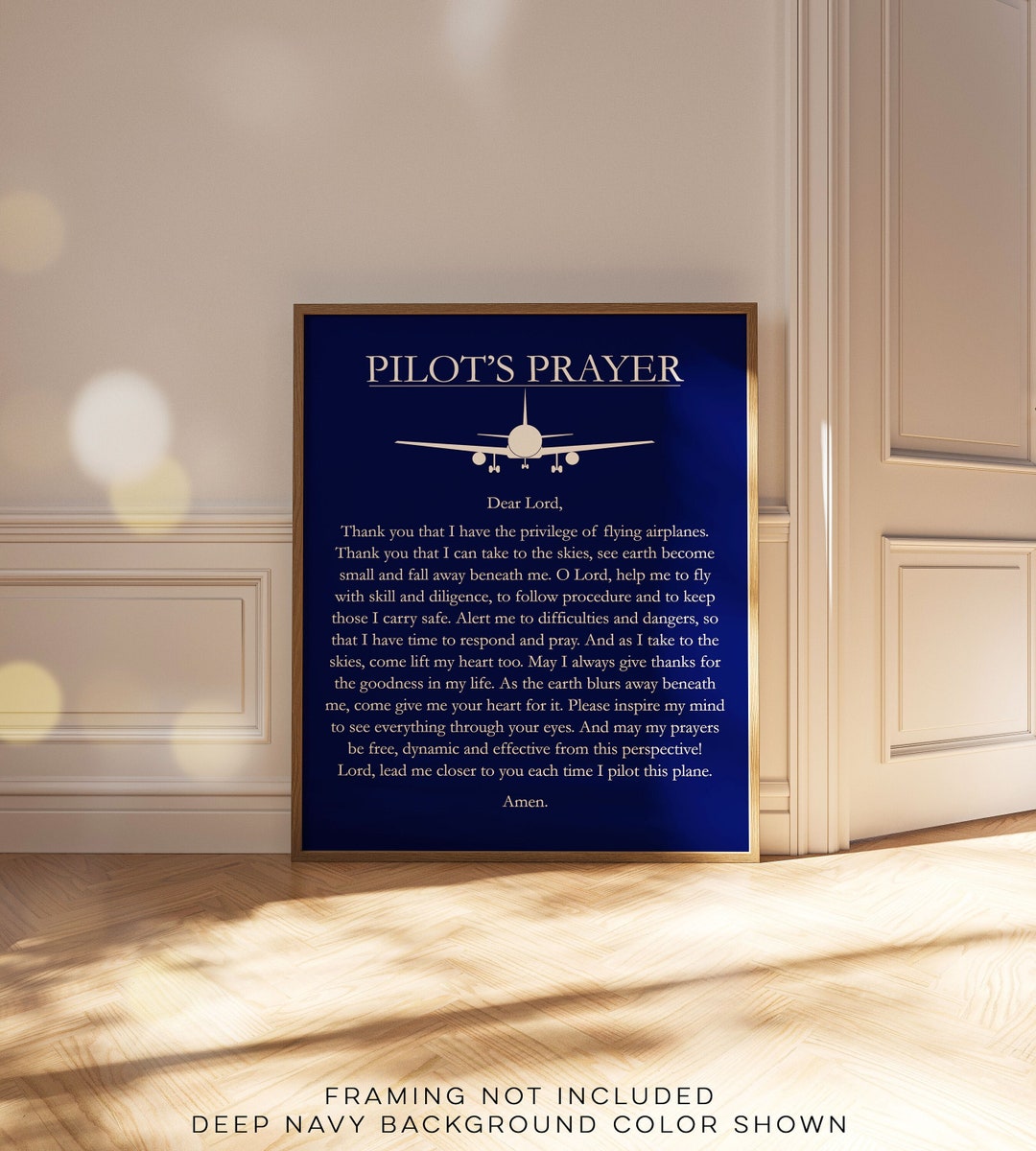 Pilot's Prayer Art Print: Aviation Gift, Airman Graduation Present - Etsy