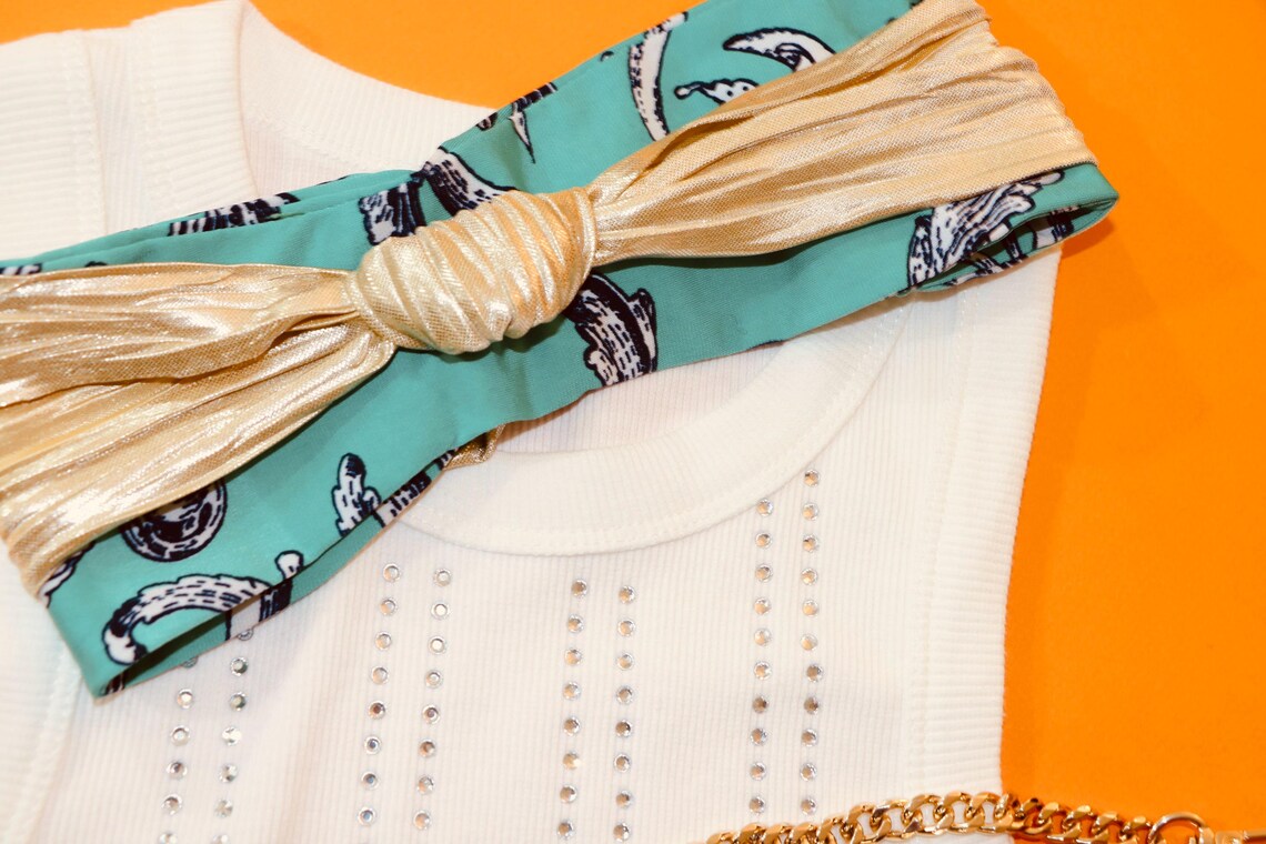 Aqua Teen, Aquamarine Headband, Aqua Fabric, Golden Girl Gifts, Aqua ...