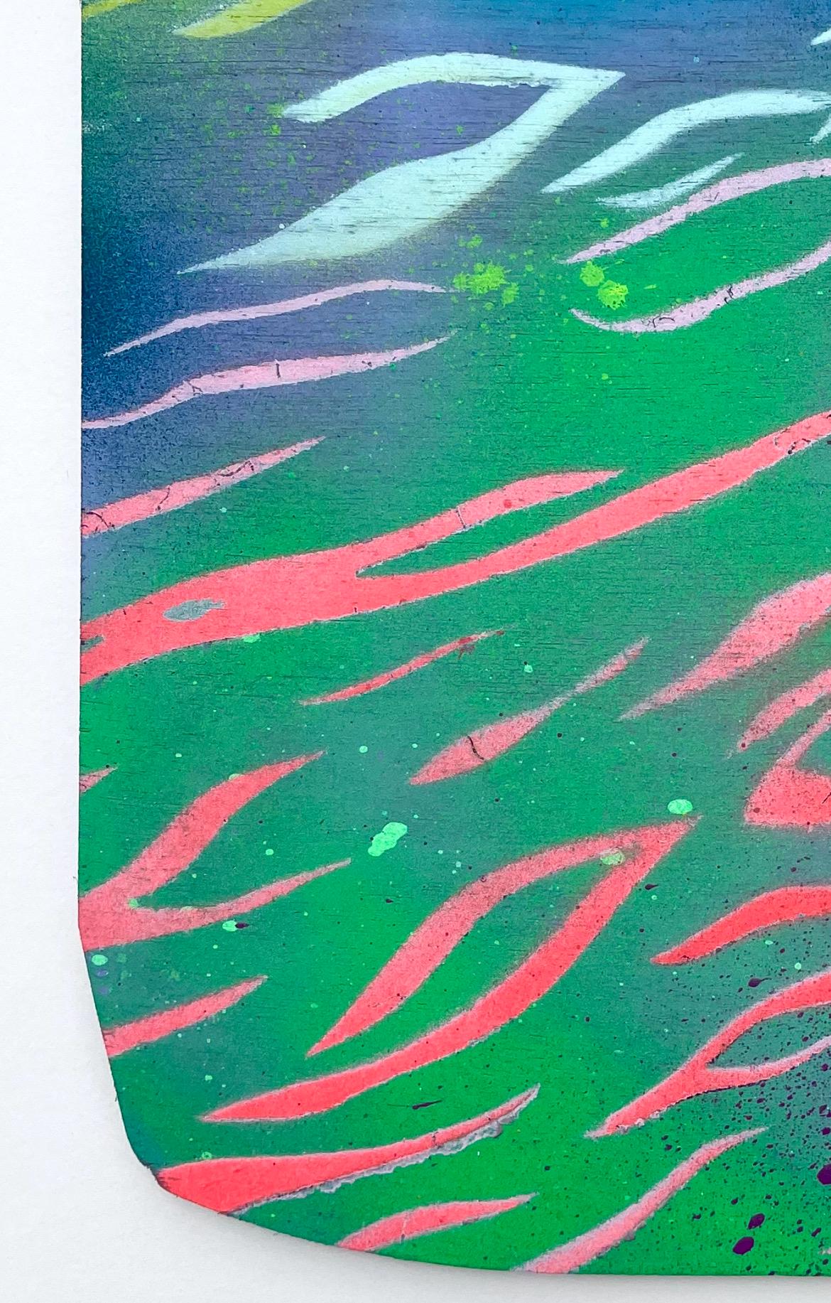 Tiger Stripes Abstract Ombré Fade Wall Art - Etsy