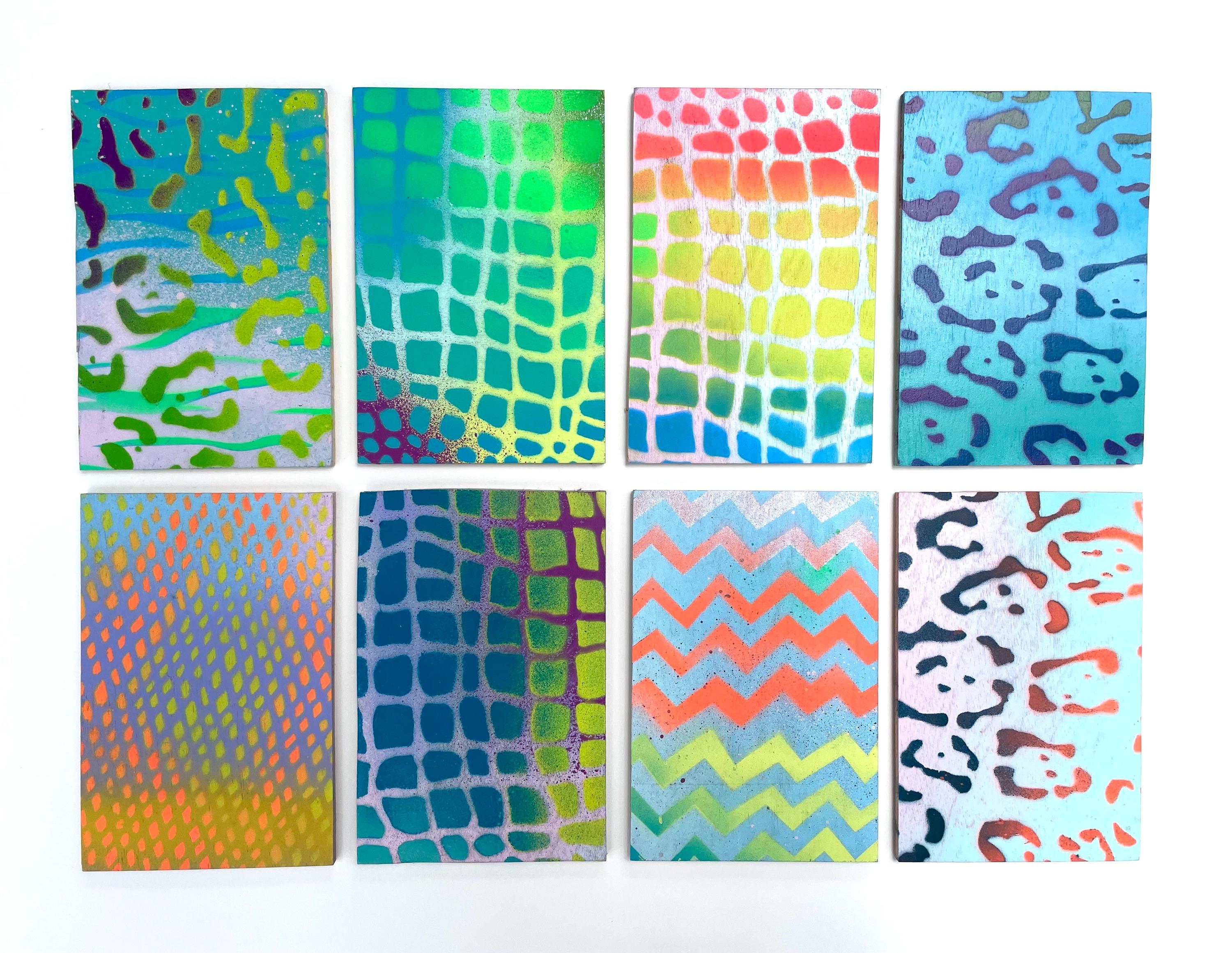 Zigzag Tint Pattern Ombré Fade Wall Art - Etsy