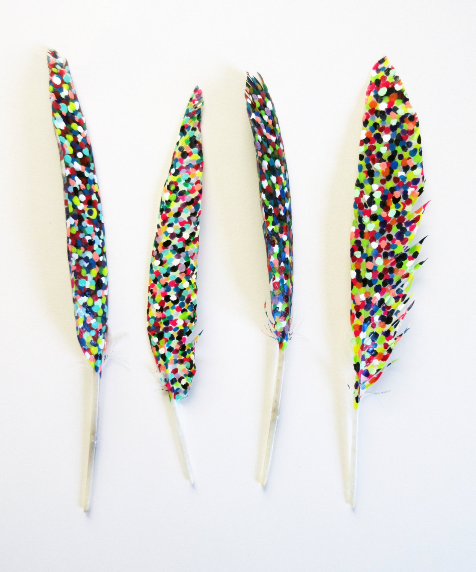 Dotted Feathers Painted Dots Pattern - Etsy