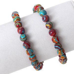 Graffiti Blue Fordite Beads-8mm - Etsy