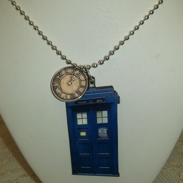Tardis Necklace - Etsy