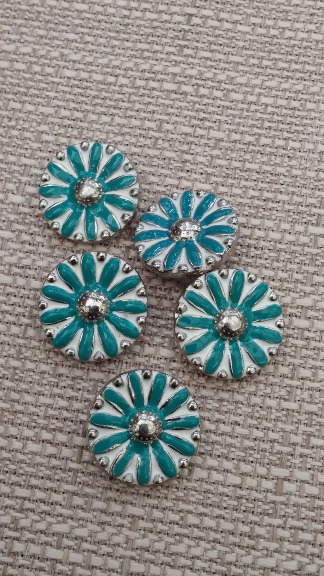 1 BLUE Daisy Flower Modular Snap - Etsy