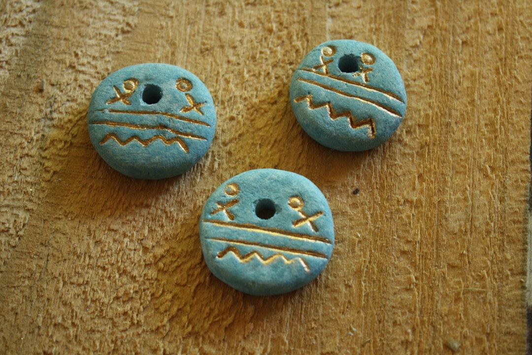 Vintage Turquoise Aztec Style Pendants - Etsy