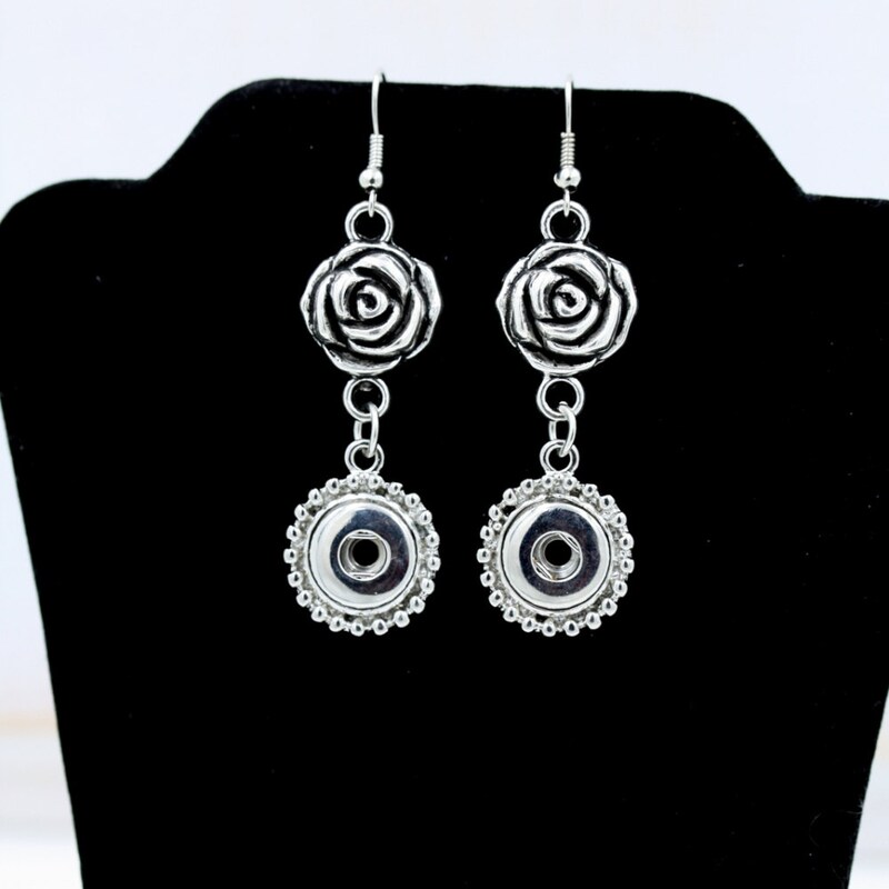Snap Button Earrings - Etsy