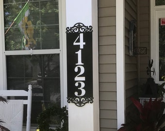 Vertical Personalized Metal Address Sign Custom Address Sign | Etsy