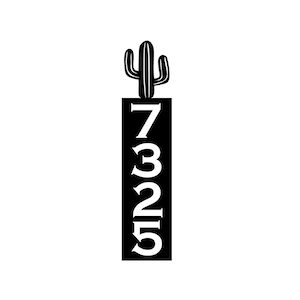 Metal Saguaro Cactus Address Sign - Saguaro Cactus Personalized Address ...