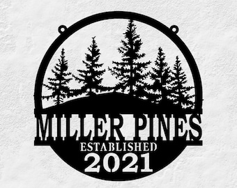 Pine Tree Sign - Etsy