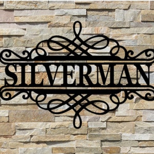 Personalized Name Metal Sign - Custom Metal Name Sign-scroll Sign - Etsy