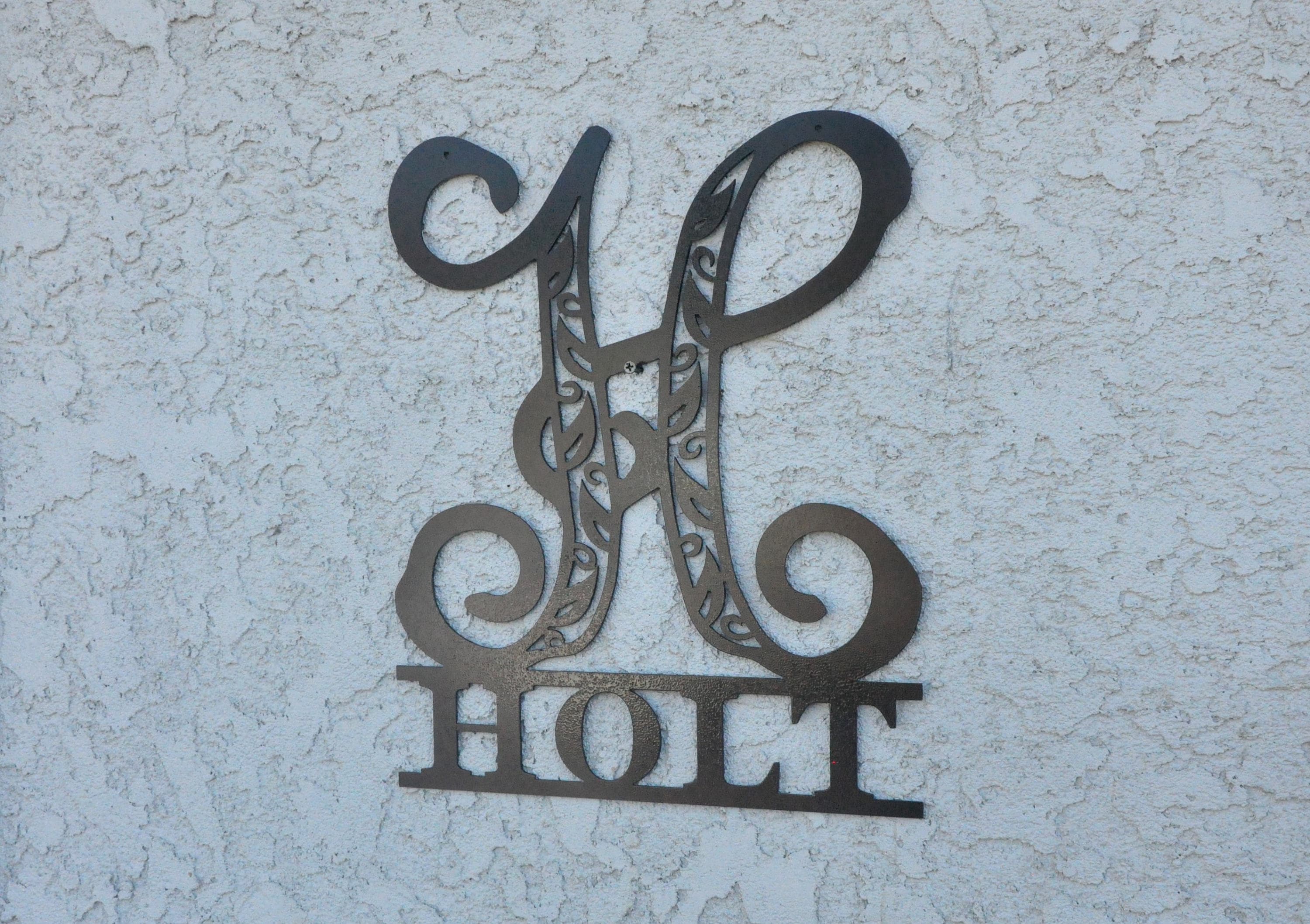 Monogram - Personalized Monogram - Monogram Letter Sign - Metal Name ...