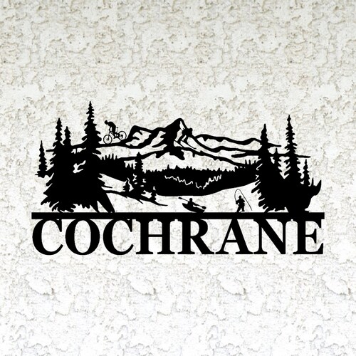 Personalized Mountain Name Metal Sign Custom Metal Name Sign - Etsy