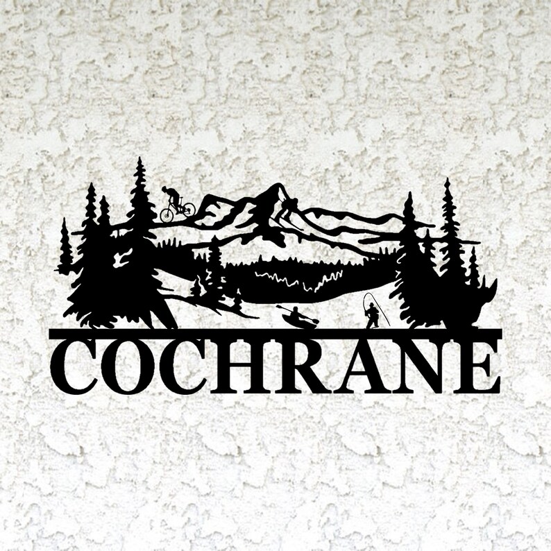 Personalized Mountain Name Metal Sign Custom Metal Name Sign - Etsy