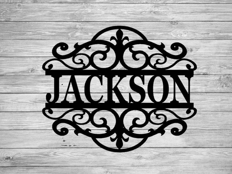 Personalized Name Metal Sign Custom Metal Name Sign - Etsy