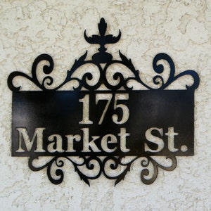 Personalized Address Metal Sign - Custom Address Sign-made in Usa-gift ...