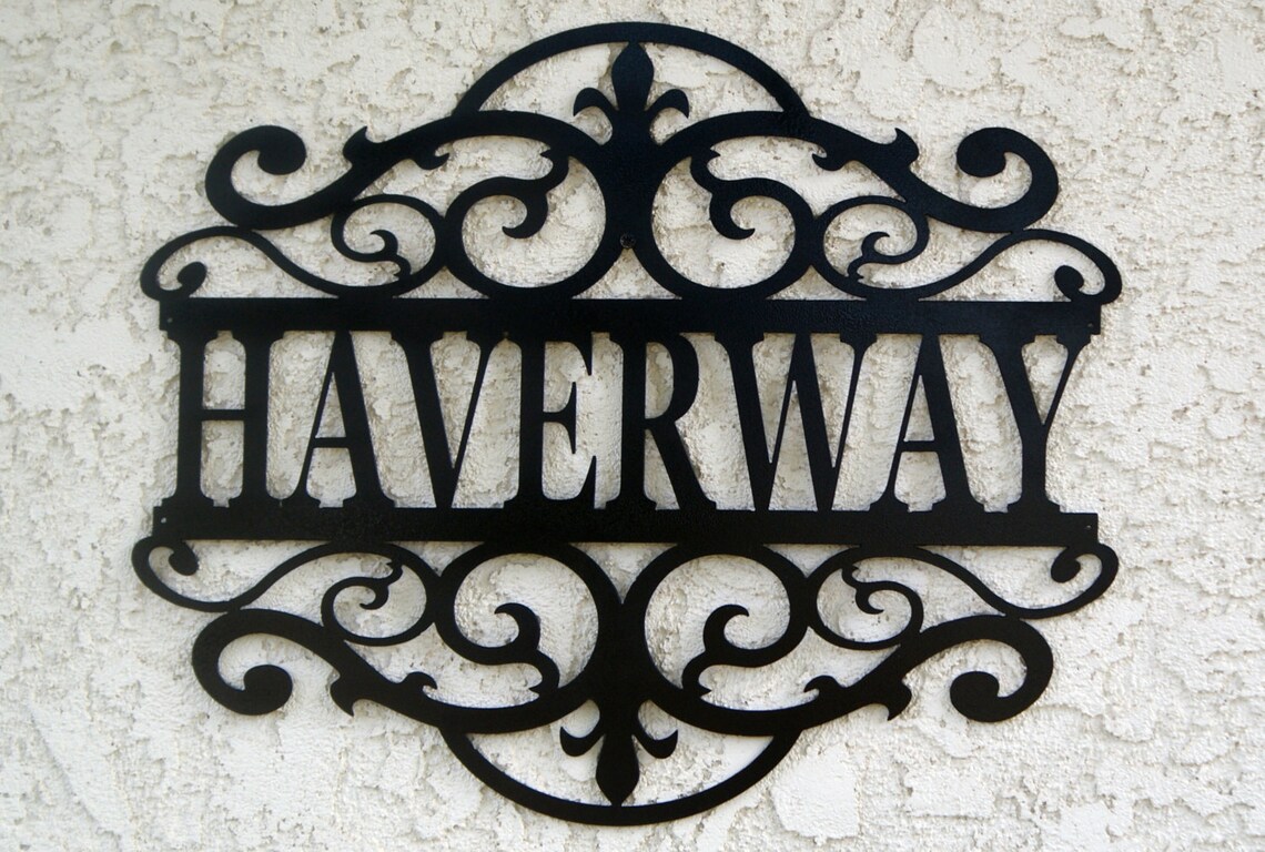 Personalized Name Metal Sign Custom Metal Name Sign - Etsy