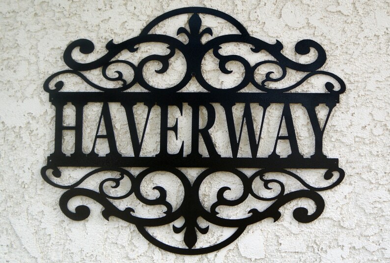 Personalized Name Metal Sign Custom Metal Name Sign - Etsy