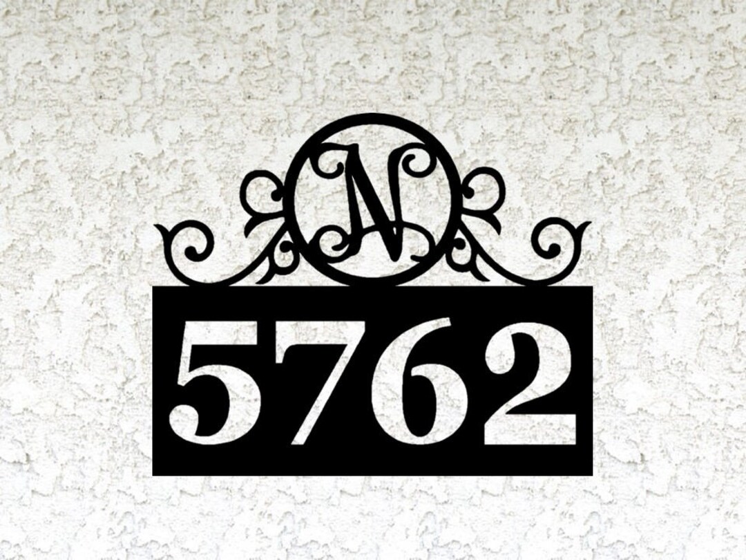 Monogrammed Address Sign Monogram Address Plaque Monogram - Etsy