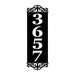 Scroll Vertical Personalized Address Metal Sign - Custom Address Sign ...