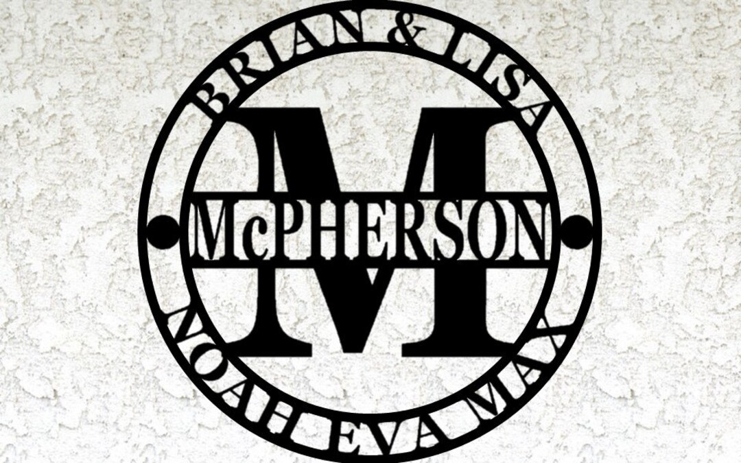 Personalized Name Metal Sign - Custom Metal Name Sign - Etsy