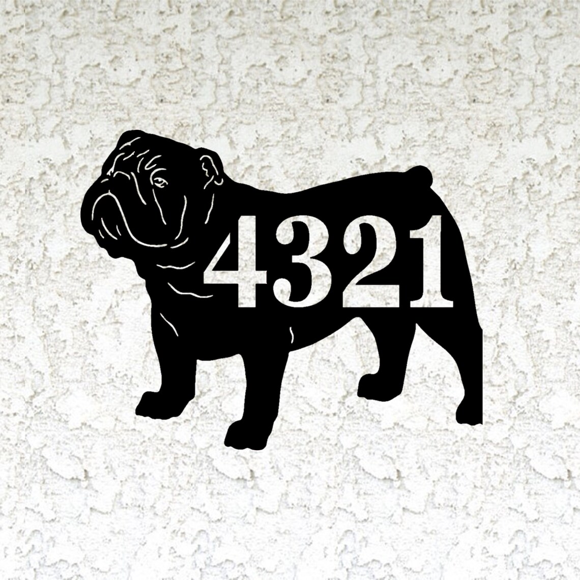 Bulldog Sign Personalized Bulldog Metal Sign Custom - Etsy