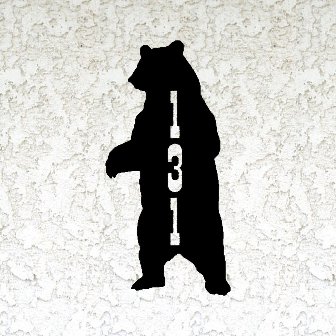 Personalized Bear Address Metal Sign - Custom Bear Address Sign - Etsy