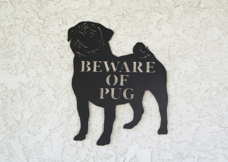 Beware of Bulldog Metal Sign Custom Bulldog Sign Bulldog - Etsy