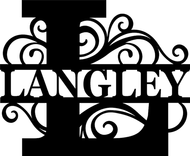 Monogram Sign Metal Monogram Personalized Name Sign | Etsy