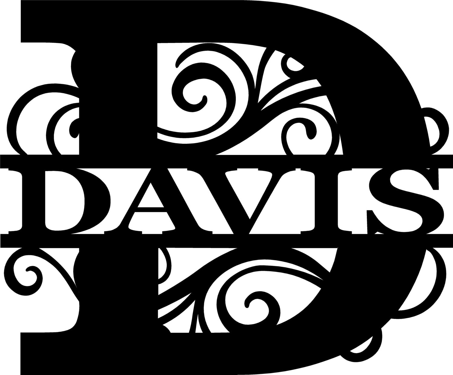Monogram Sign - Metal Monogram - Personalized Name Sign - Custom Metal ...