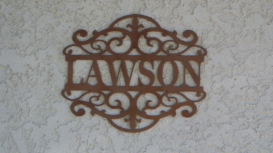 Personalized Name Metal Sign Custom Metal Name Sign | Etsy