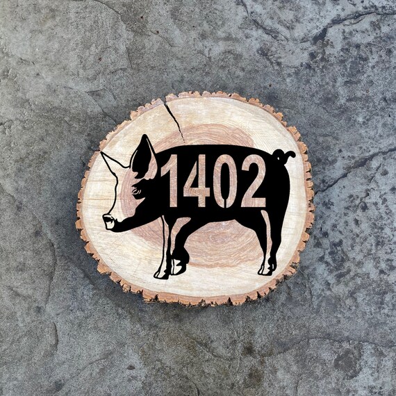 Pig Sign Custom Pig Sign Metal Pig Sign | Etsy