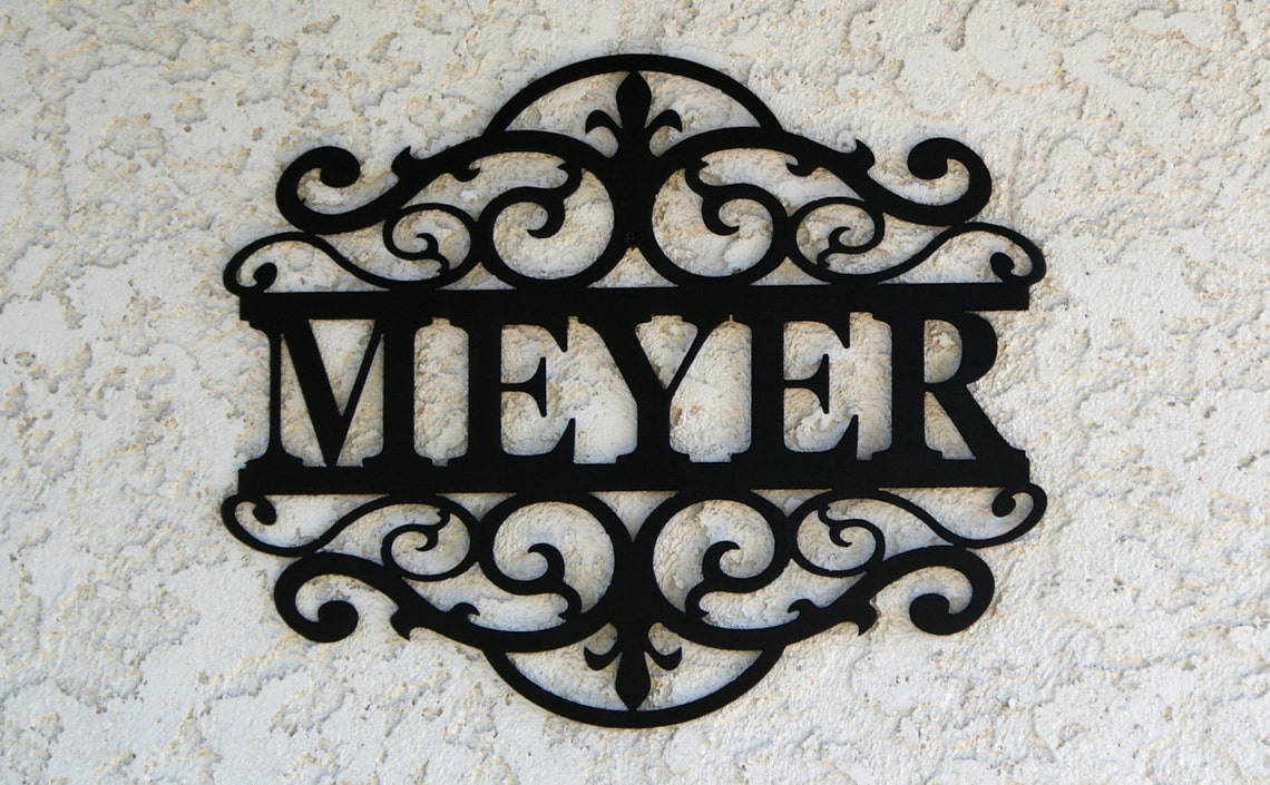 Personalized Name Metal Sign Custom Metal Name Sign | Etsy