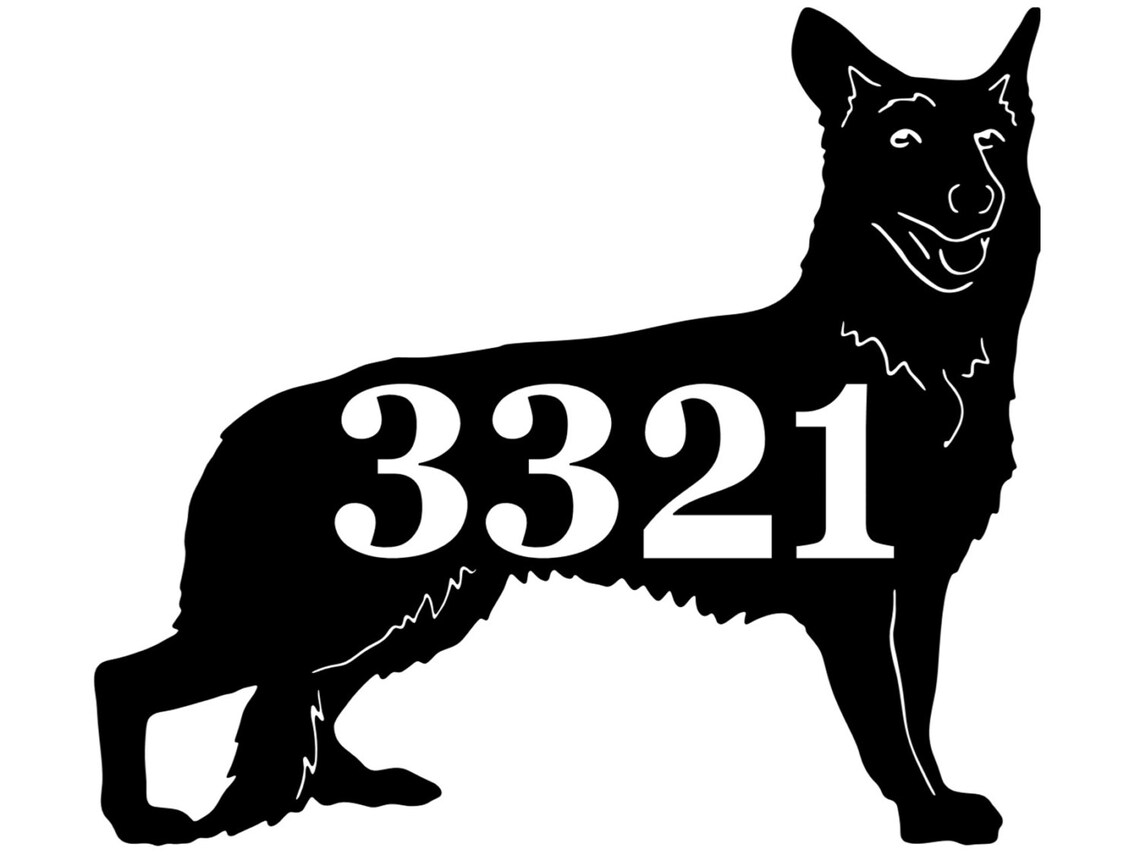 Personalized German Shepherd Address Metal Sign Custom - Etsy