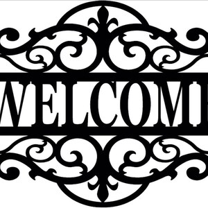 Welcome Metal Sign Custom Metal Name Sign - Etsy