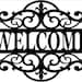 Welcome Metal Sign - Custom Metal Name Sign - Etsy