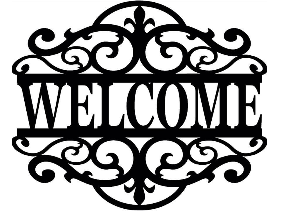 Welcome Metal Sign Custom Metal Name Sign | Etsy