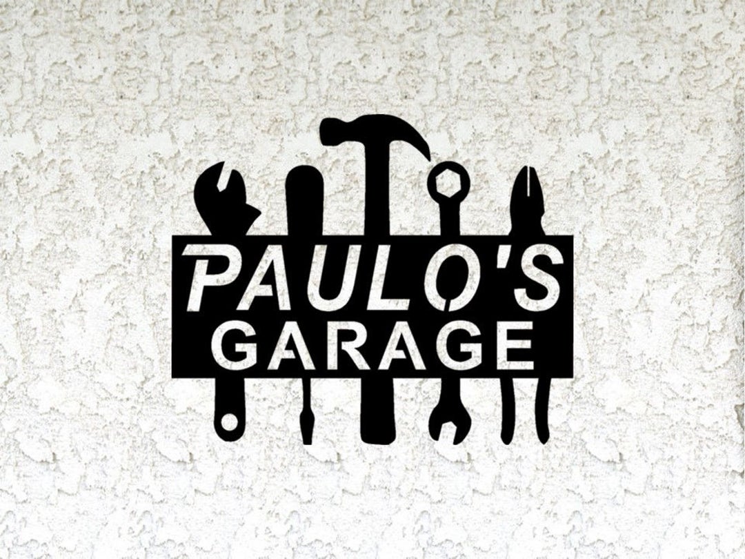 Garage Sign - Personalized Garage Metal Sign - Custom Garage Sign - Etsy