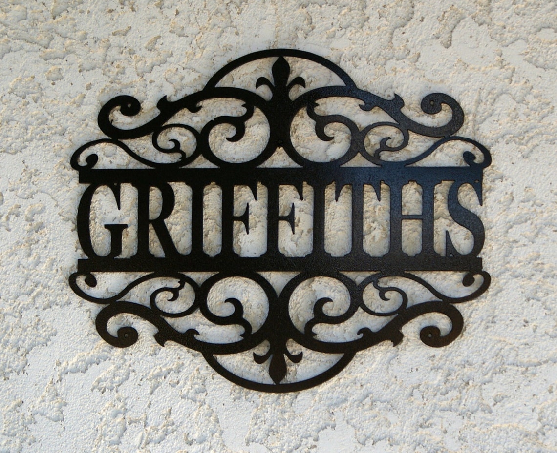 Personalized Name Metal Sign Custom Metal Name Sign - Etsy