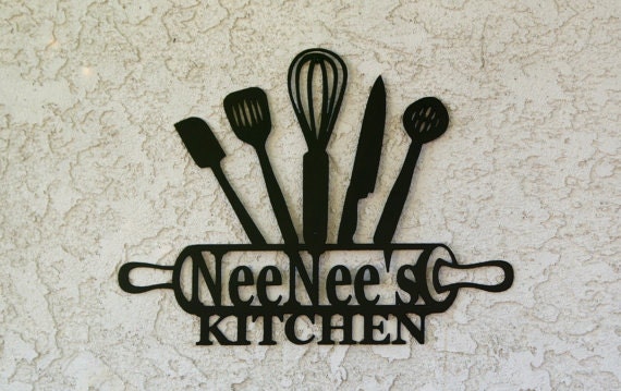 Kitchen Metal Sign - Kitchen Sign - Personalized Kitchen Sign - Etsy