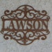 Personalized Metal Scroll Sign - Personalized Name Metal Sign - Custom ...