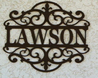 Personalized Name Metal Sign Custom Metal Name Sign - Etsy