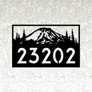 Personalized Mountain Name Metal Sign - Custom Metal Name Sign ...