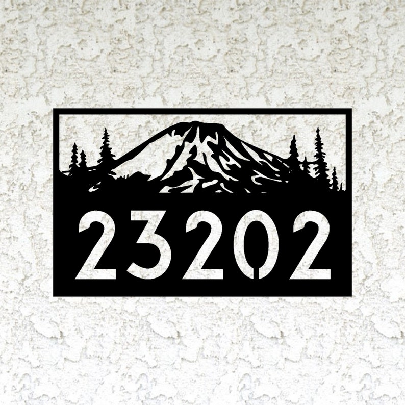 Personalized Mountain Name Metal Sign - Custom Metal Name Sign ...