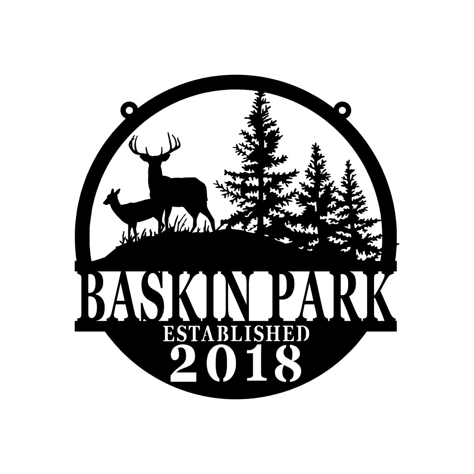 Personalized Pine Tree Sign Personalized Name Metal Sign - Etsy