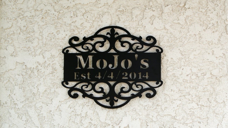 Personalized Name Metal Sign Custom Metal Name Sign - Etsy