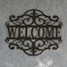 Welcome Metal Sign - Custom Metal Name Sign - Etsy