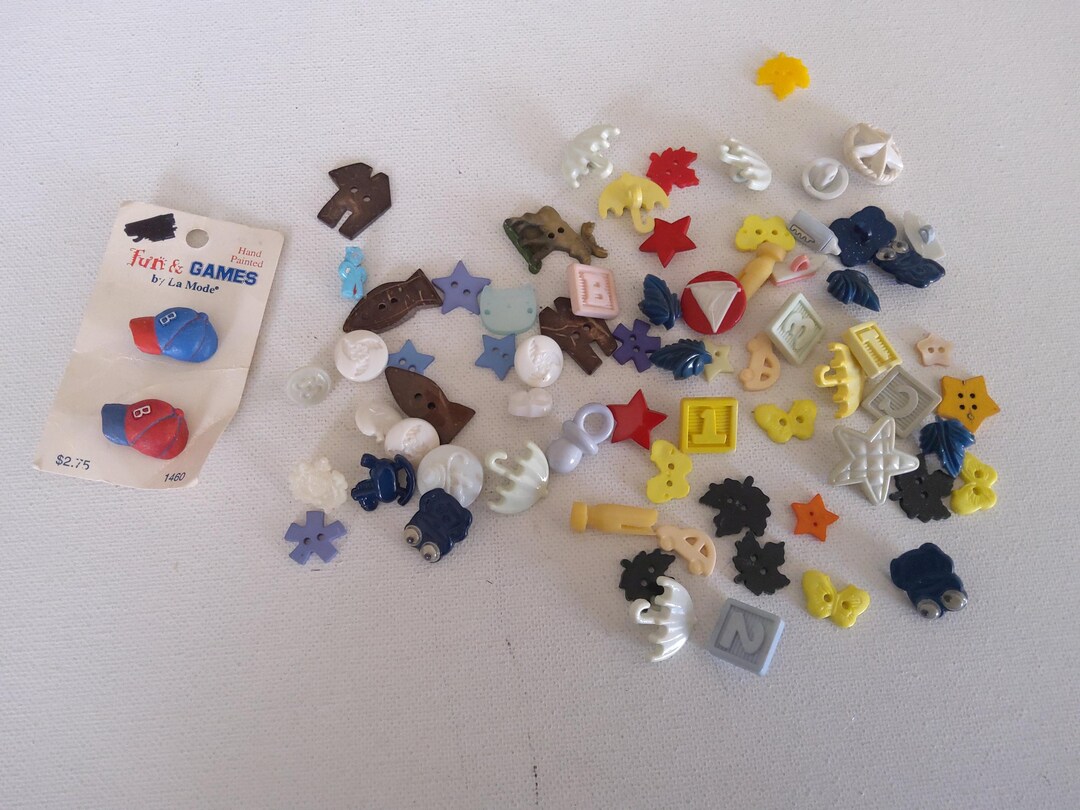 Kids Buttons (72) Buttons for Children, Vintage - Etsy